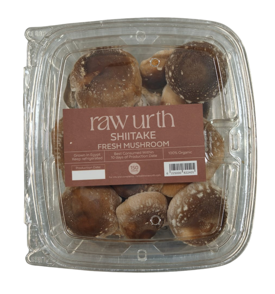 Fresh Shiitake Mushrooms 150g — Indoor-Grown in Egypt | Raw Urth